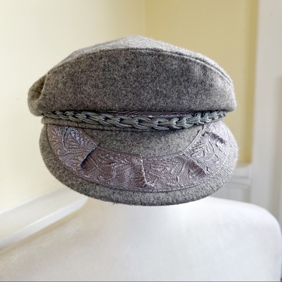 Accessories | Vintage Gray Wool Blend Greek Fishermans Cap | Poshmark